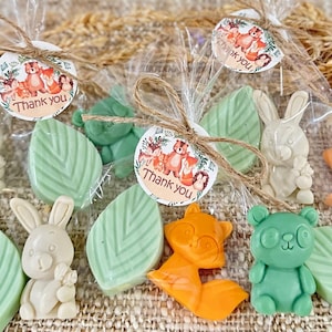 Woodland Animal Soaps - Baby Shower Favors, Boy Girl Fox Bear Rabbit ...