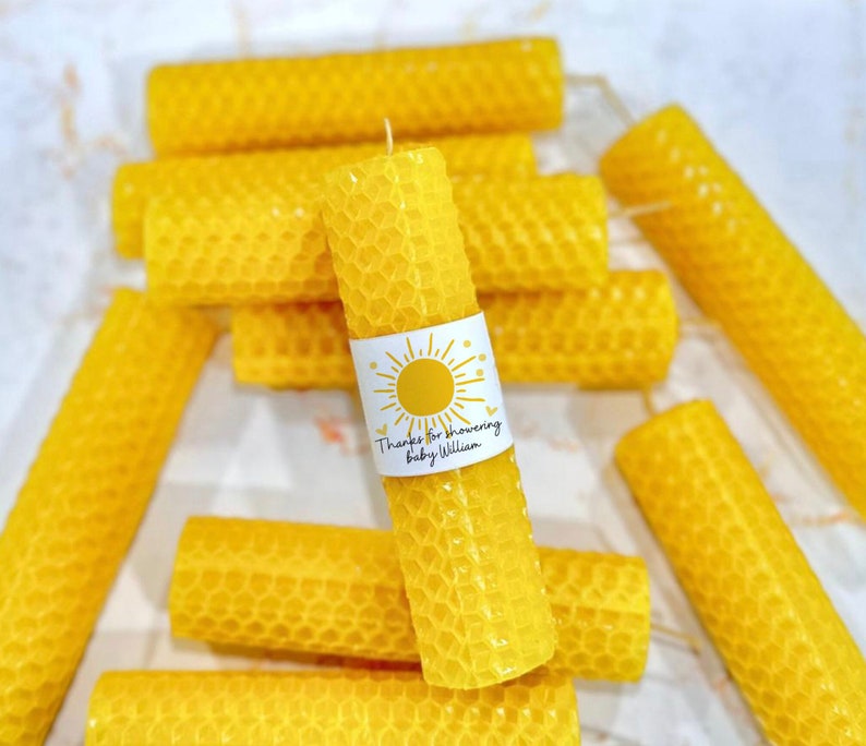 Sunshine Candle Favors - Here Comes the Son Sun Baby Shower Decorations ...