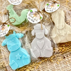 Farm Animal Soaps - Barn Birthday Baby Shower Favors, Barnyard Boy Girl ...