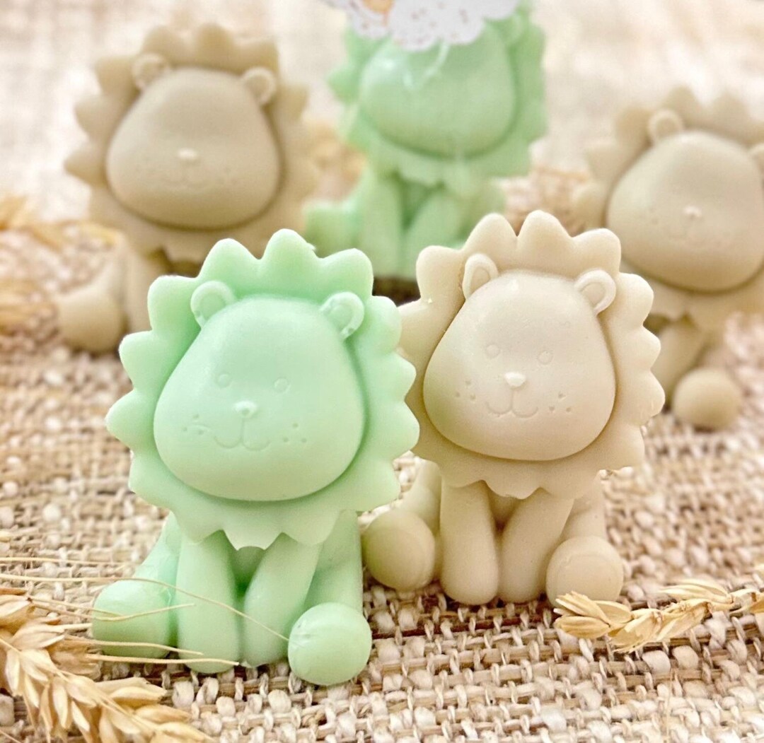 Baby Lion Soaps - Boy Baby Shower Favors, Safari Jungle Forest Theme ...