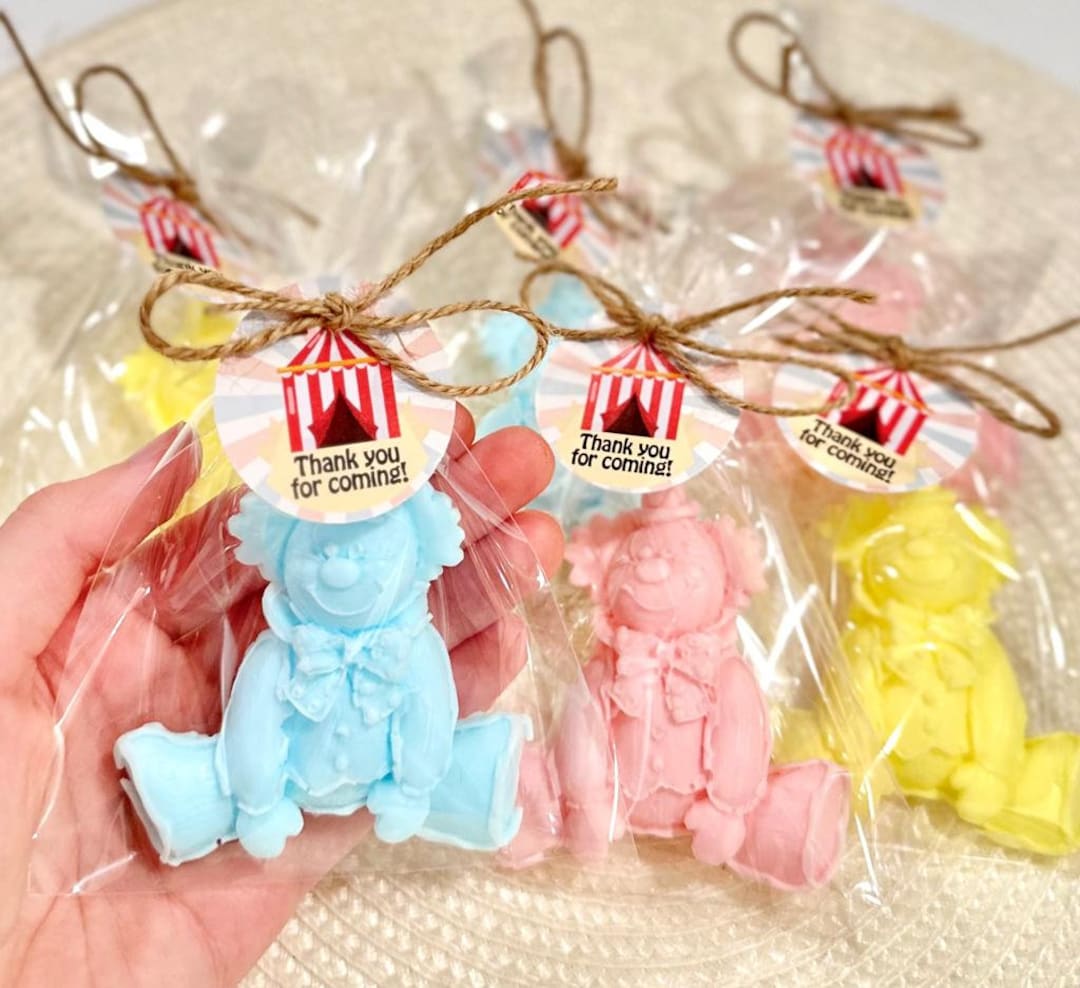 Clown Soap Favors - Circus Party Decorations, Circus Birthday Decor ...