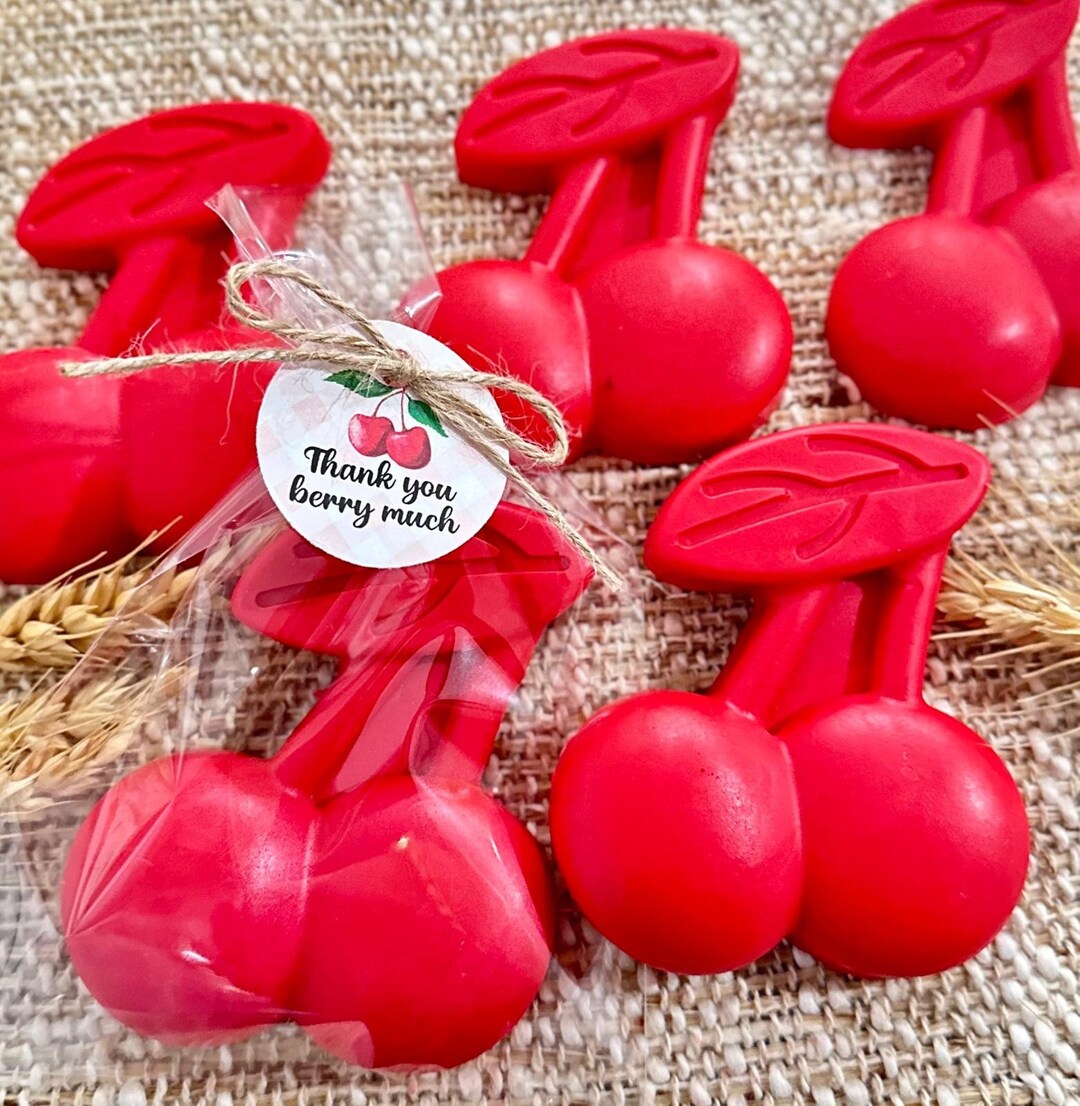 Big Cherry SOAP Party Favors - 1st First Sweet One Birthday Bridal ...