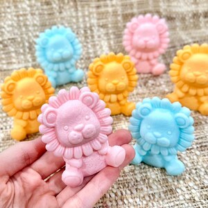 Lion Soap Favors - Safari Animal Baby Shower Boy Girl Decor, Wild One ...