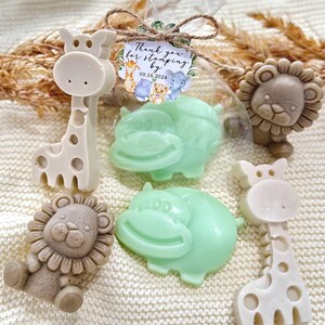 Boho Safari Animal Soaps - Jungle Baby Shower Favors, Boy Girl ...