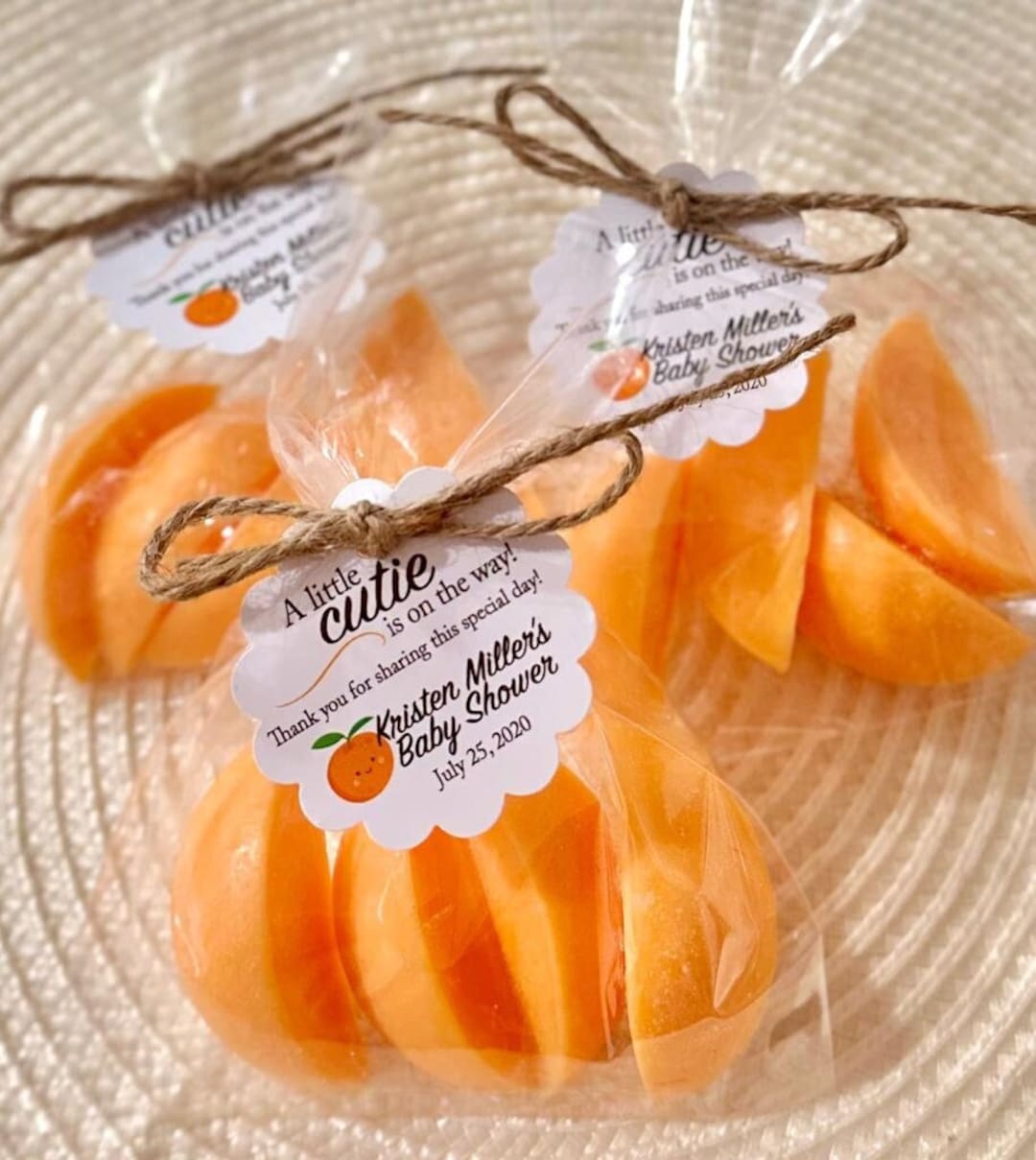 Little Cutie Soap Party Favors - Baby Shower Orange Clementine, on Way ...