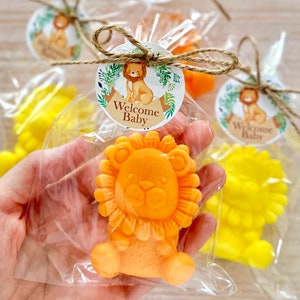 Lion Soaps - Baby Shower Favors, Boy Safari Decorations, Wild One ...