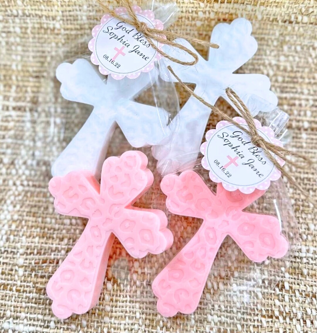 Cross Soap Favors - Baptism First Communion Holy Confirmation Baby Girl ...