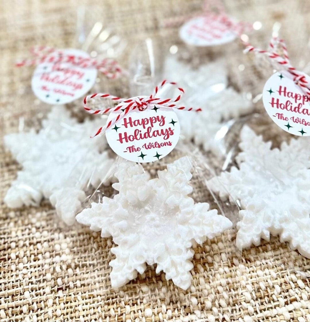 Elegant Snowflake Soap Favors - Holiday Christmas Party Gift for Guests ...