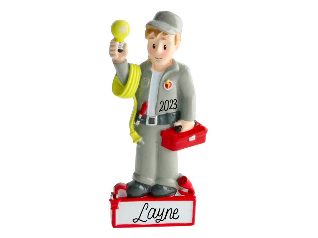 Electrician Ornament Electrician Gifts for Men Personalized - Etsy