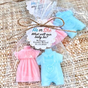 Gender Reveal Soap Favors - He or She Gender Neutral Baby Shower Gift ...