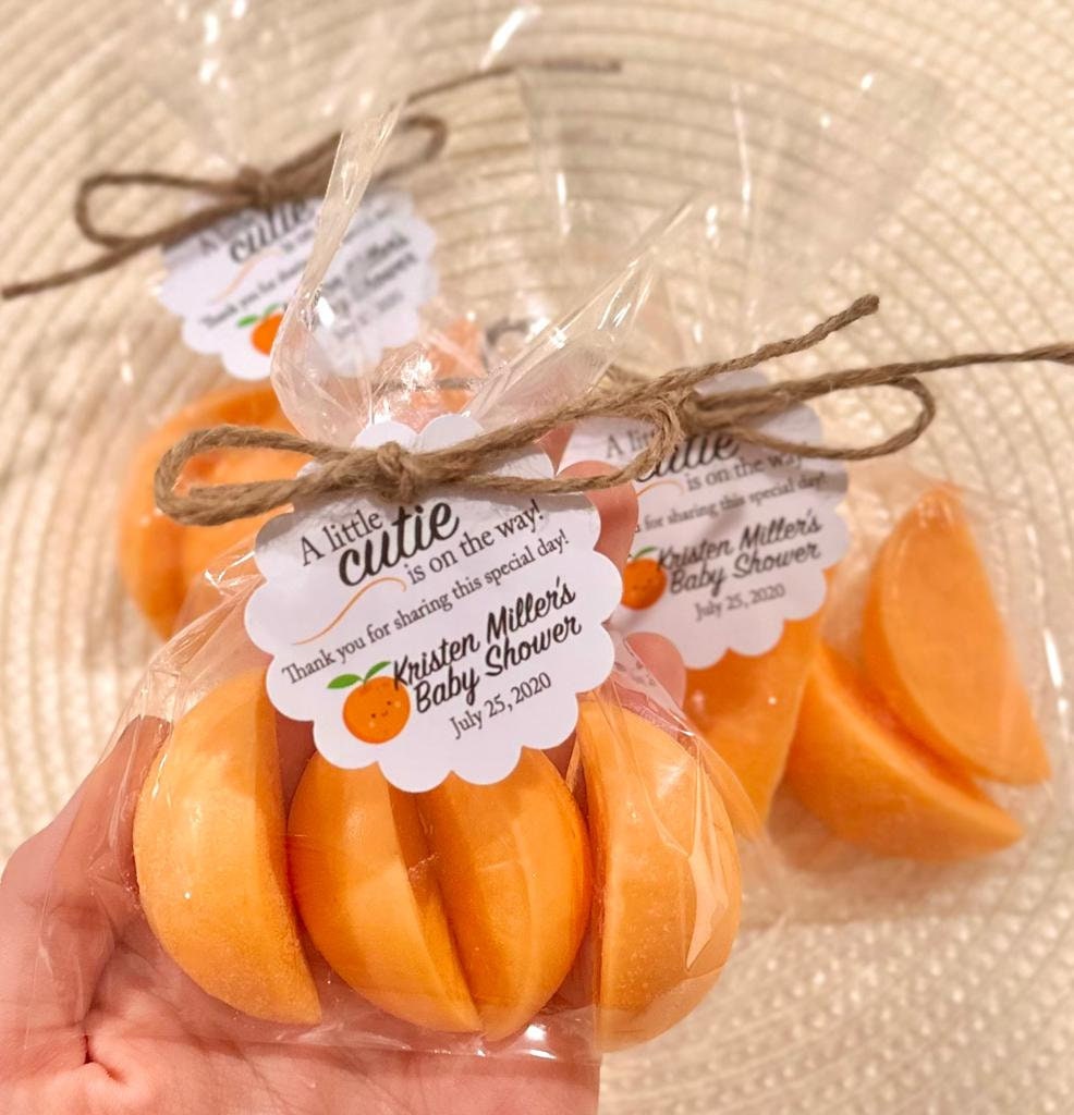 Little Cutie Soap Party Favors - Baby Shower Orange Clementine, on Way ...