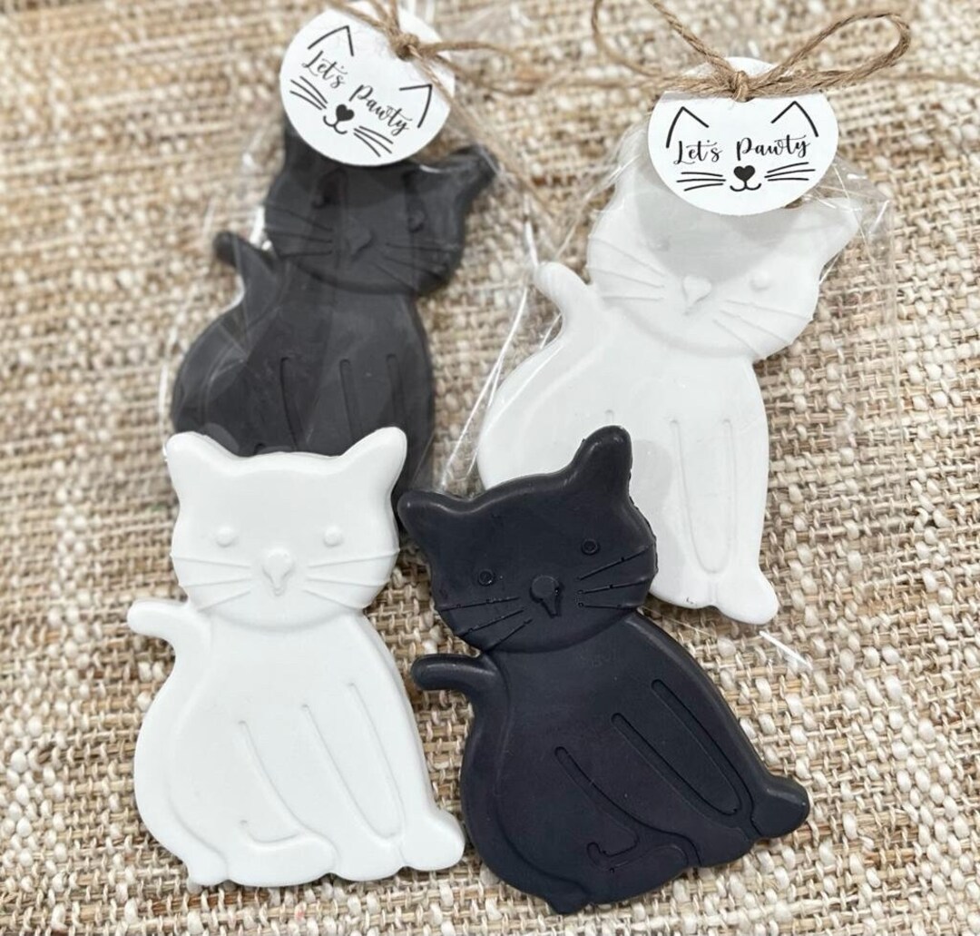 Cat Shaped SOAP Party Favors -- Cat Themed Items Birthday Decorations ...