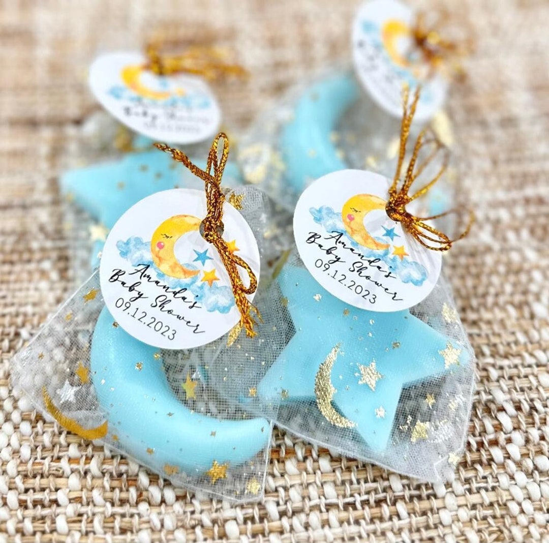 Moon and Stars Soap Favors -- Baby Shower Boy Over the Moon Wedding ...