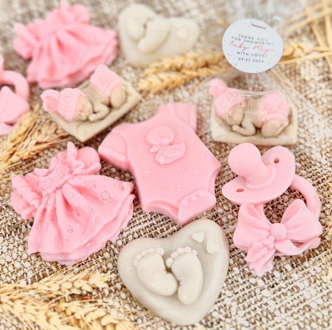 Mix Baby Shower SOAP Favors - Girl Pink Oh Baby in Bloom Decor Welcome ...