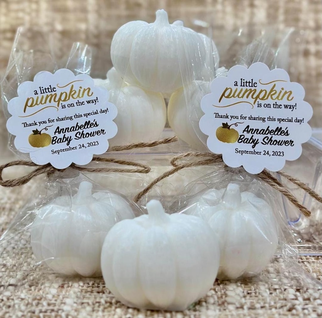 Mini White Pumpkin Soap Favors SCENTED - Wedding Bridal Shower ...