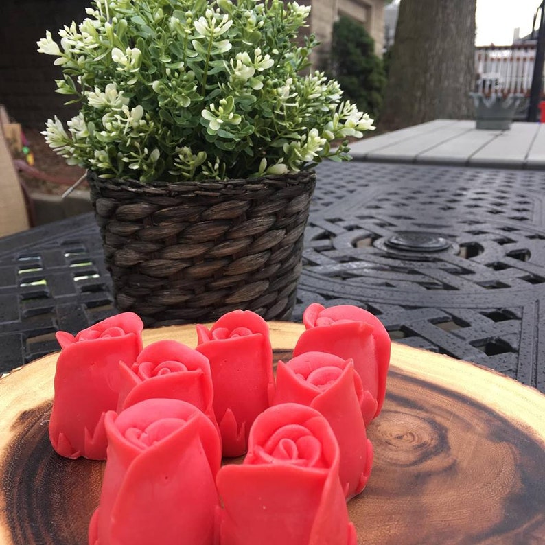 12 RED ROSE SOAPS Bridal Shower Gift Bridal Shower Favors - Etsy