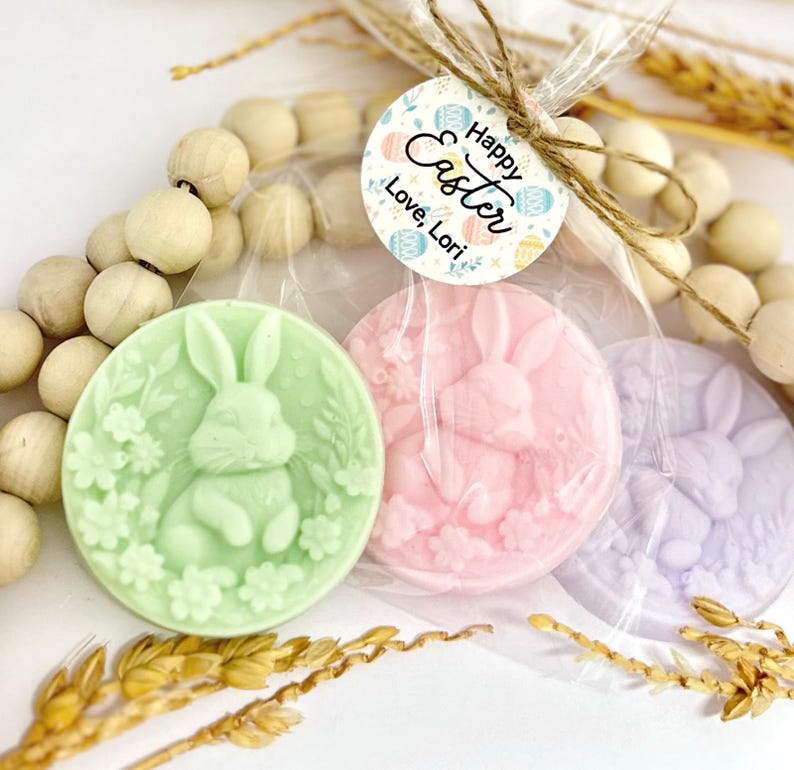 Bunny Soap Gifts - Kids Bulk Easter Party, Baby Shower Favors, Coworker ...