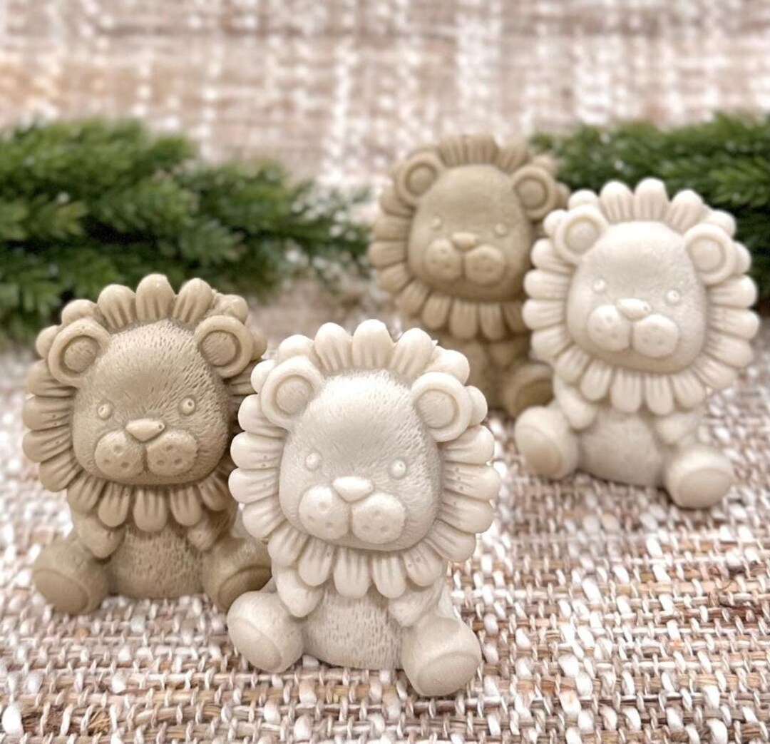 Lion Soap Favors - Safari Animal Baby Shower Boy Girl Decor, Wild One ...