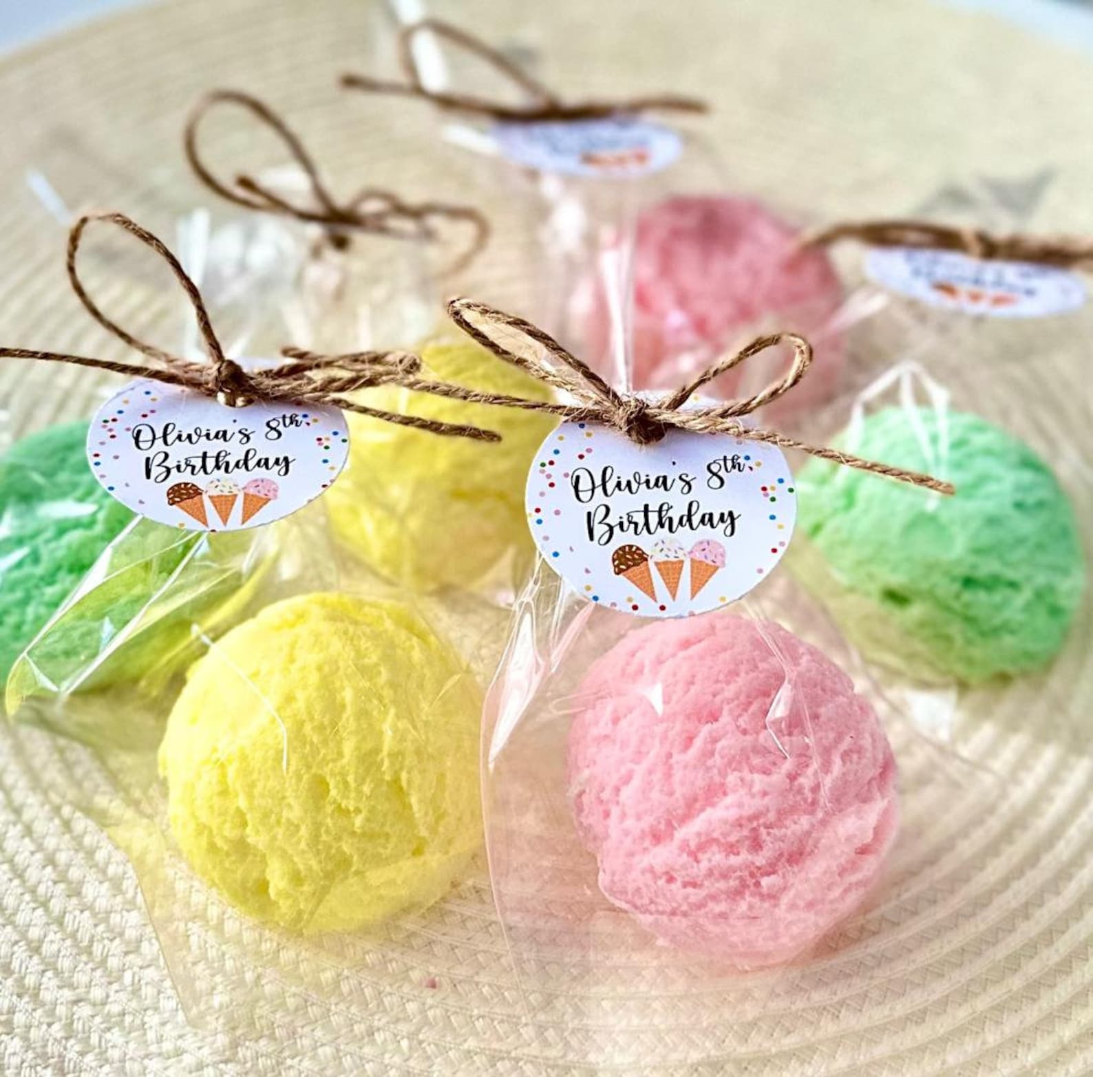 Ice Cream Scoop Shaped SOAP Favors Ice Cream Themed Birthday Party ...