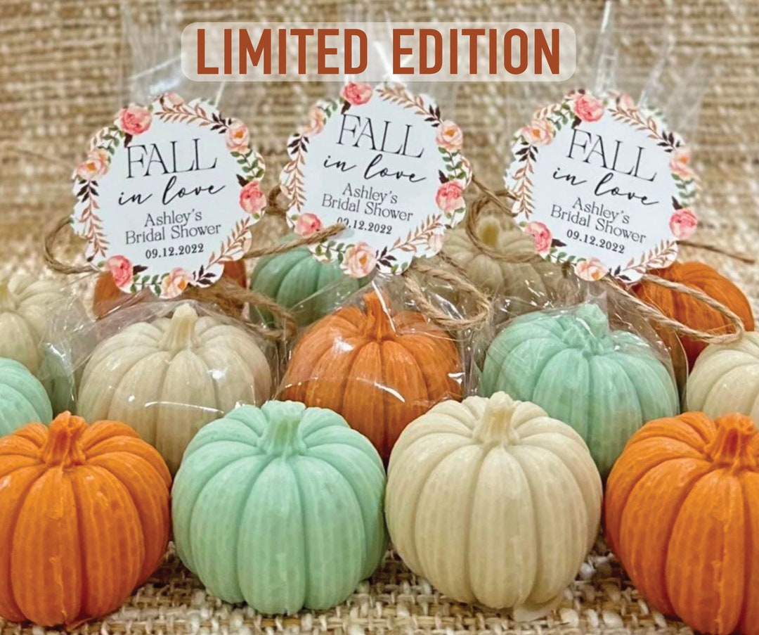 Mini Fall Pumpkin Soap Favors SCENTED - Bridal Shower Decorations, Fall ...