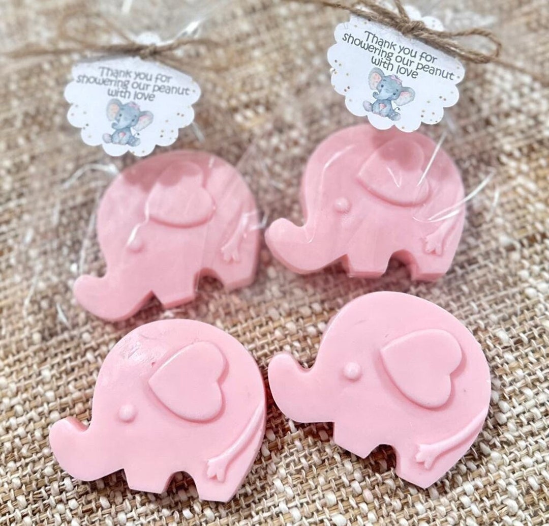 Elephant Soap Favors - Little Peanut Baby Shower Girl Thank You Gift ...