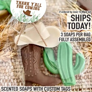 Western Soap Favors - Cowboy Baby Shower Party, My First Rodeo Boy Girl ...