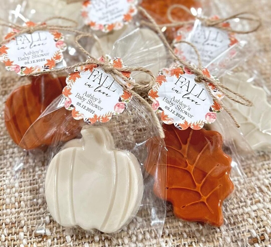Elegant Fall Soap Favors Scented Pumpkin Baby Shower Bridal Halloween ...