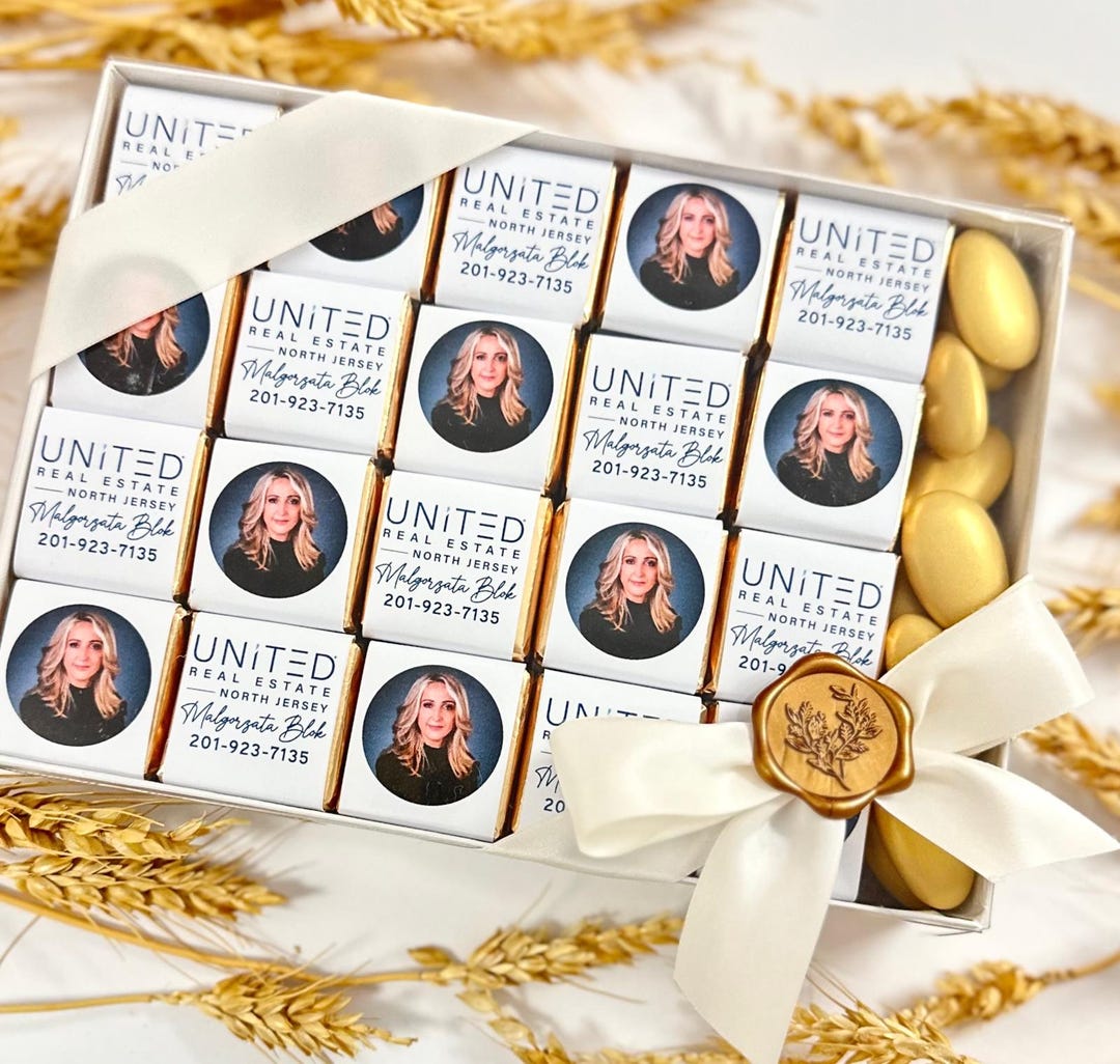 Realtor Chocolate Box With Almond Candy - Real Estate Agent Client Open ...