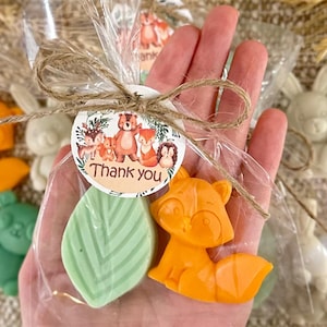 Woodland Animal Soaps - Baby Shower Favors, Boy Girl Fox Bear Rabbit ...