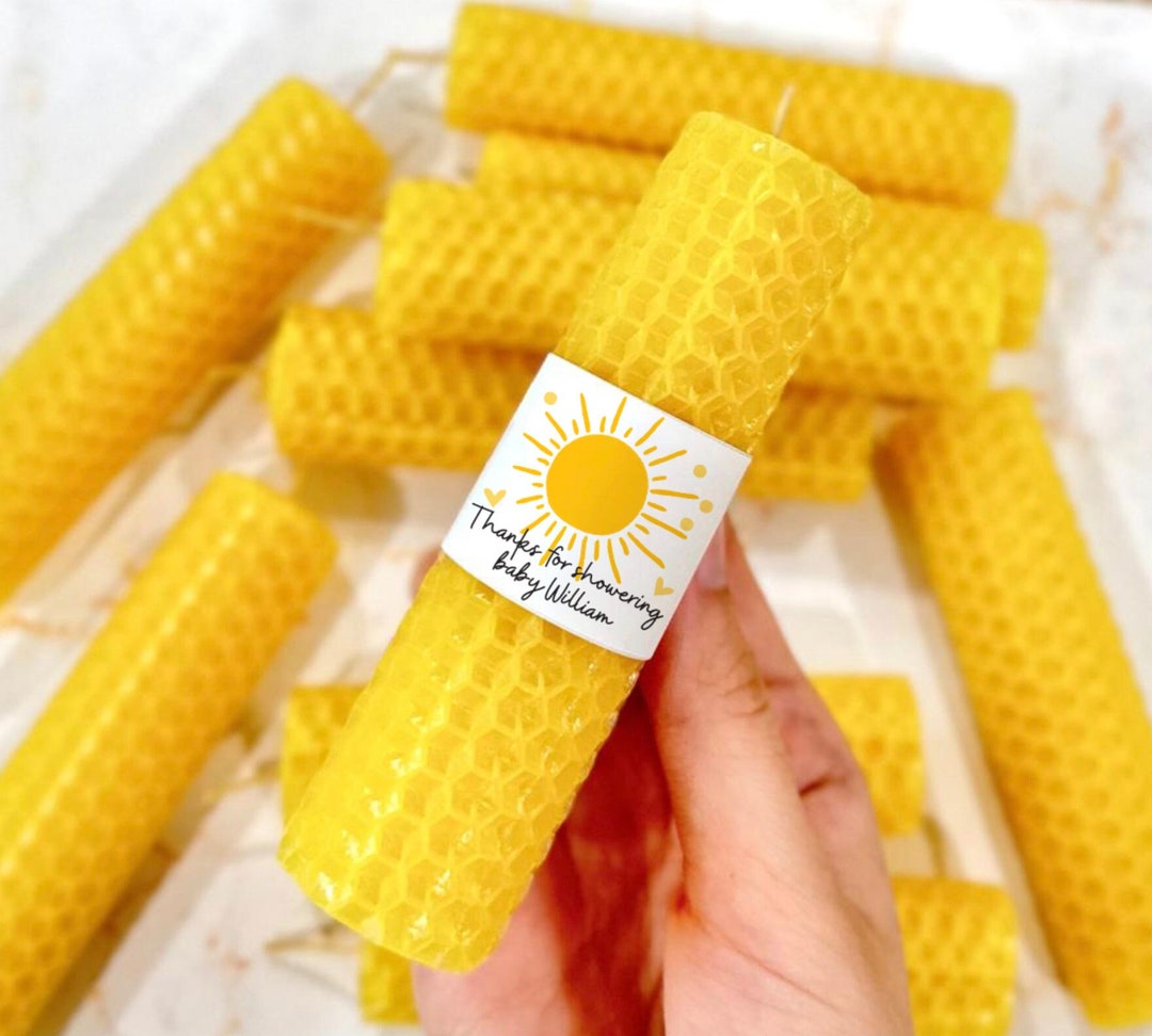 Sunshine Candle Favors Here Comes the Son Sun Baby Shower Decorations ...