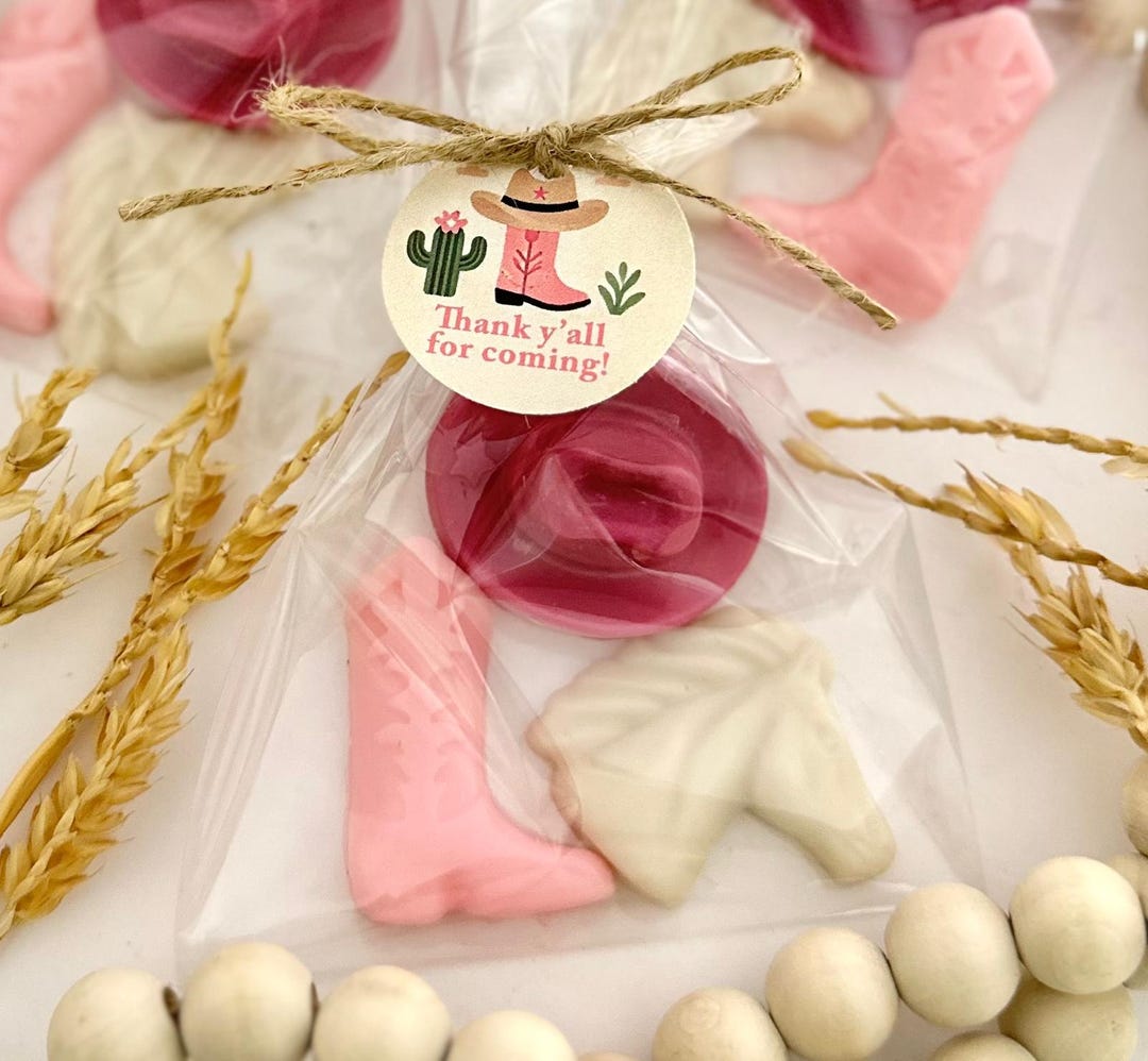 Pink Cowgirl Soap Favors - Western Disco Party Bridal Shower Gift ...