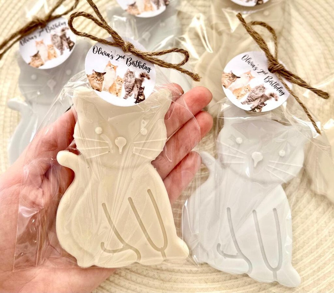Cat Shaped Soap Favors -- Cat Party Favors, Birthday Decorations, Kids ...