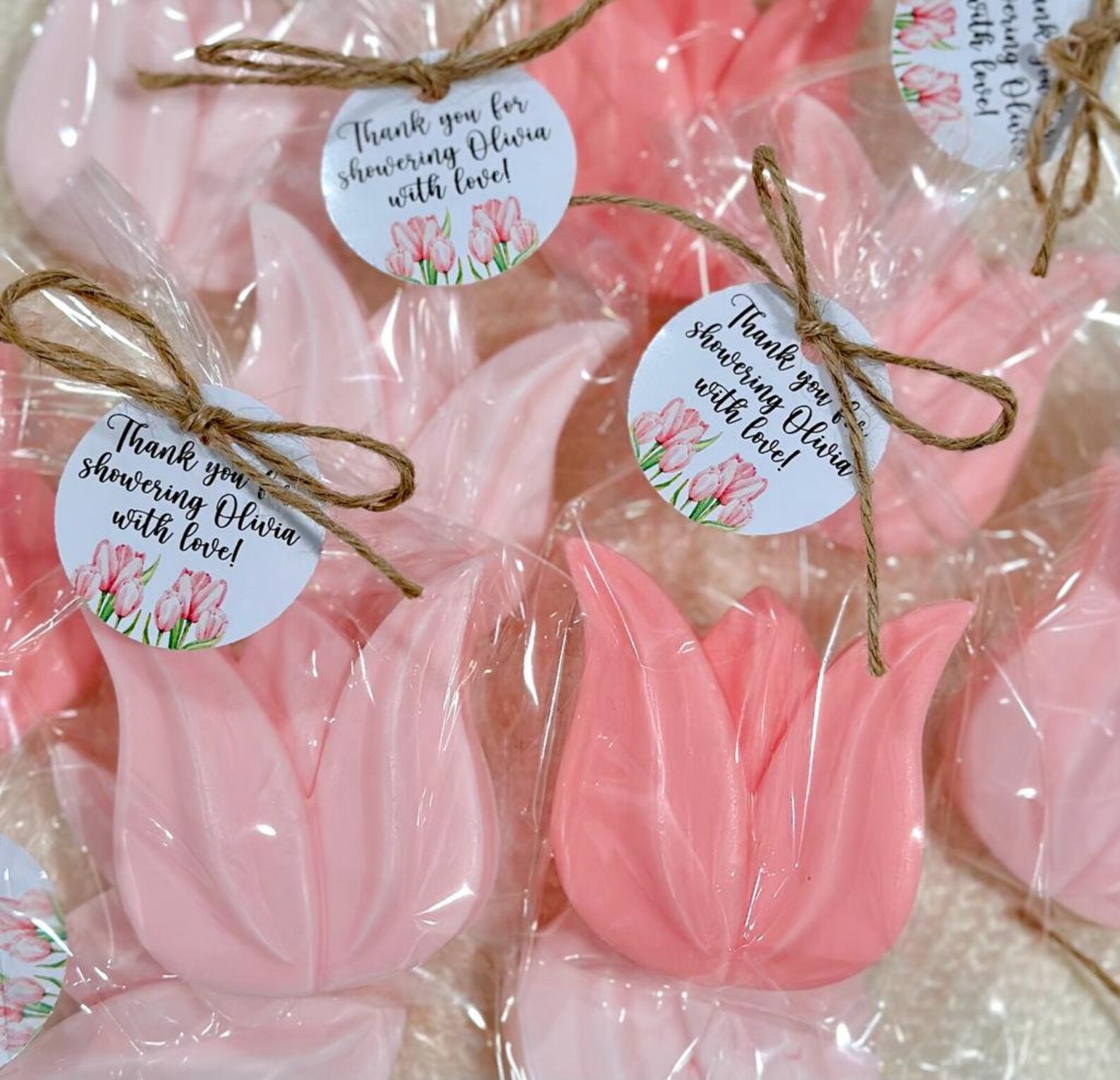 Elegant Tulip Soap Favors - Baby in Bloom, Flower Bridal Shower Favors ...