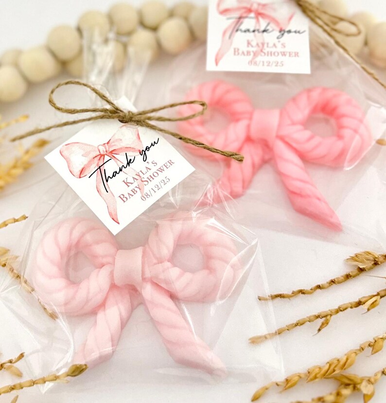Bow Soap Favors - She's Tying Knot Bridal Shower Wedding Party, Baby ...
