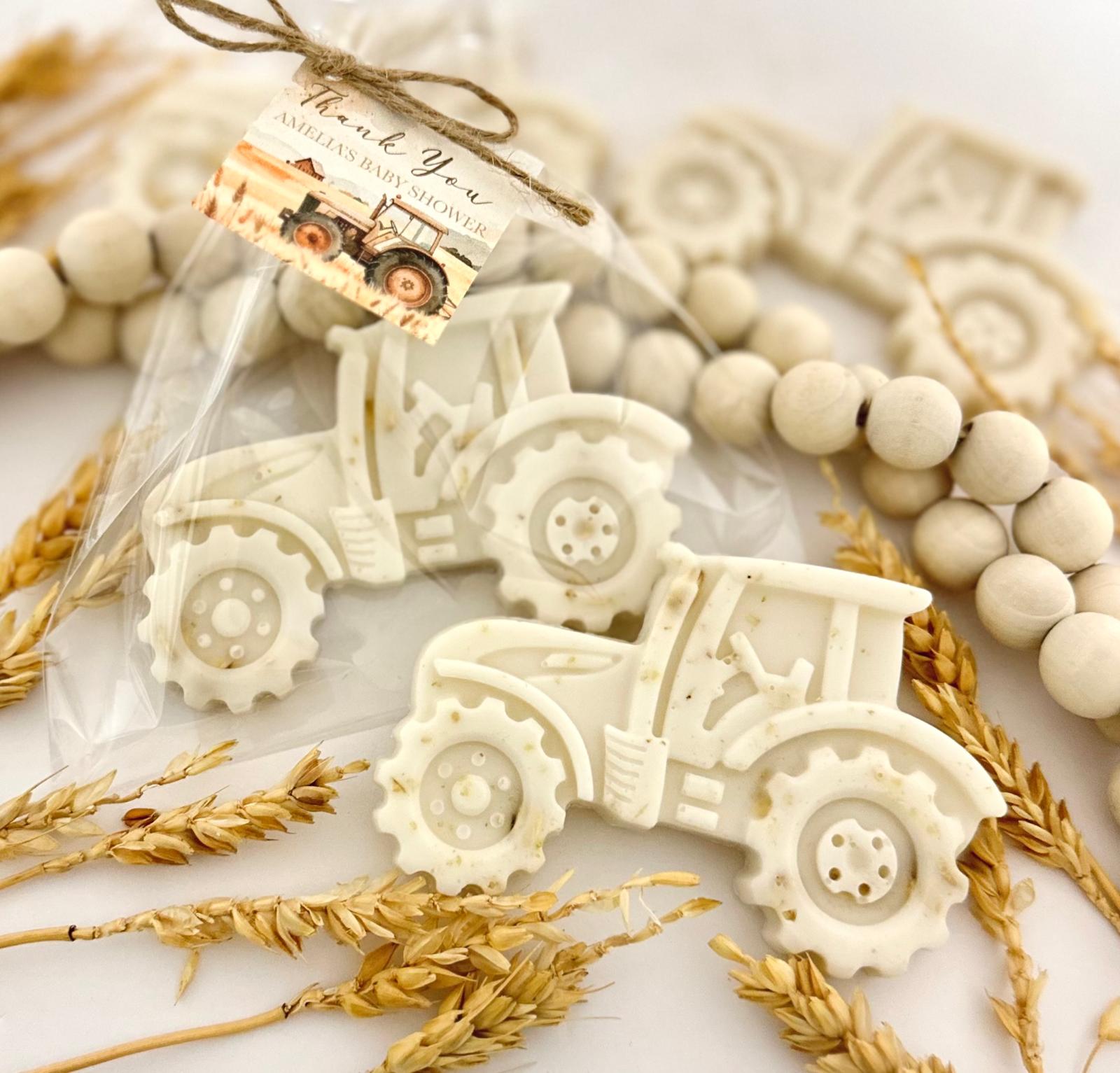 Honey Oatmeal Farm Tractor Soaps - Boy Girl Birthday Party Favors, Barn ...