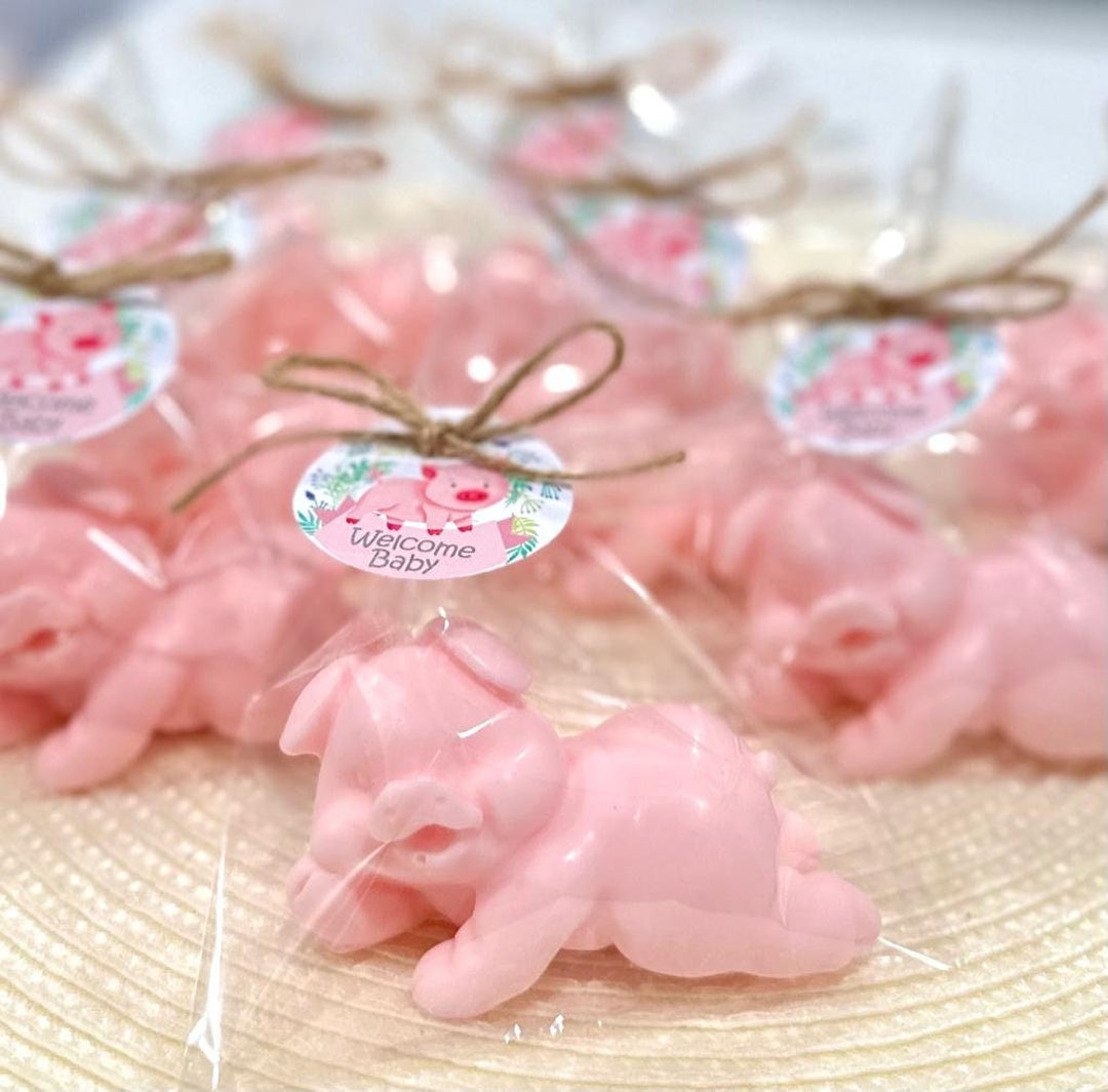 Pig Soap Favors - Pig Party Gift Decor, Little Piggy Baby Shower ...
