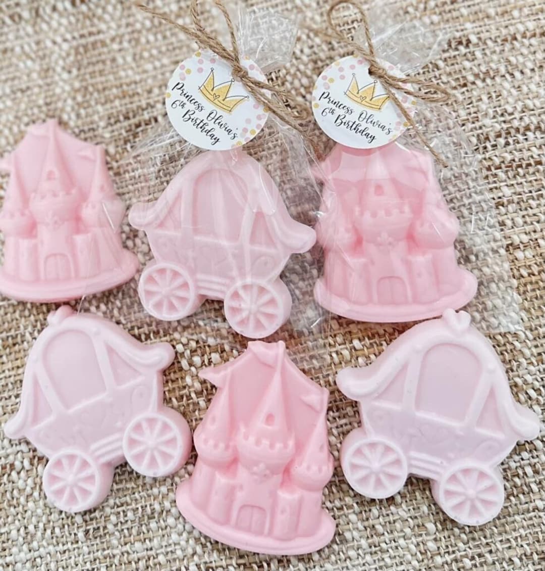 Princess Soap Favors Pink Baby Shower Decorations, Girl Birthday Gold ...