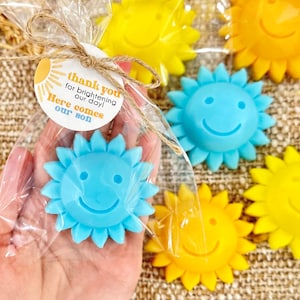 Sun Soap Favors - Here Comes the Son Sunshine Baby Shower First Trip ...