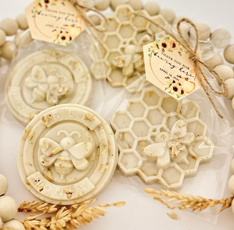 Mix Honey Oatmeal Bee Soaps - Baby Shower Party Favors, Bridal Gifts ...