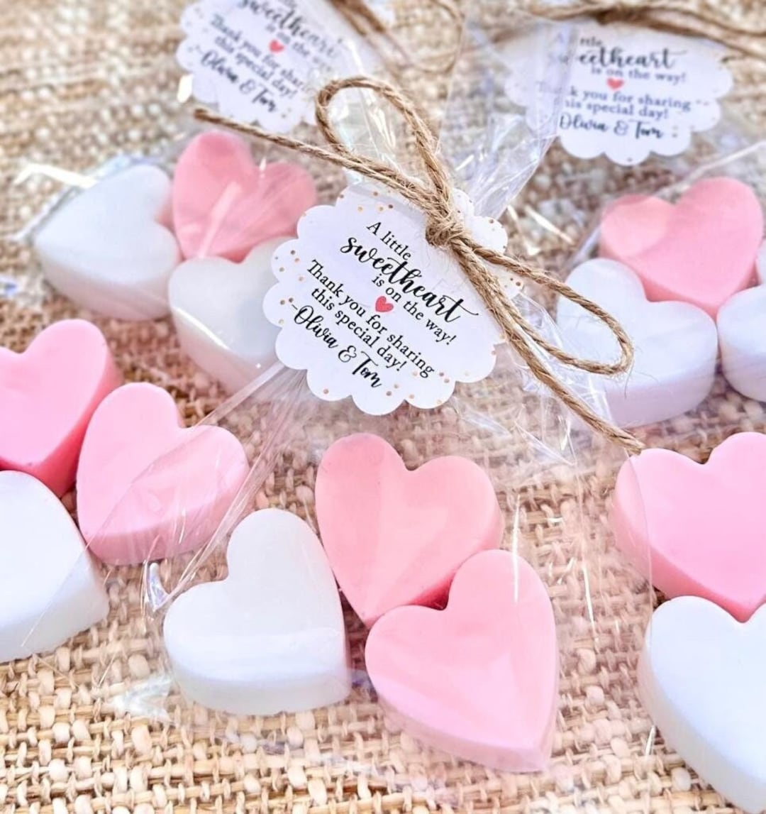 Mini Hearts SOAP Favors - Little Sweetheart Girl Baby Shower Gift for ...