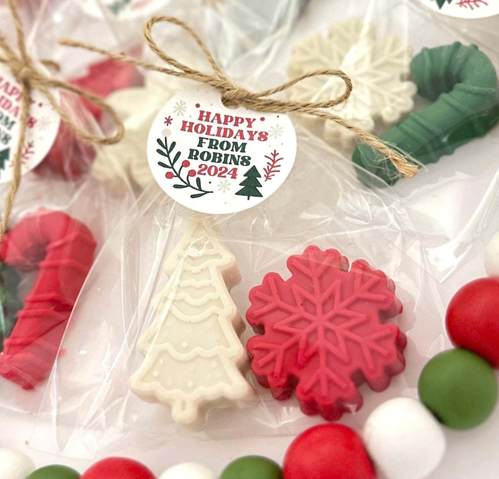 Mini Christmas Soap Gifts - 2 Soaps per Bag - Holiday Party Favors ...