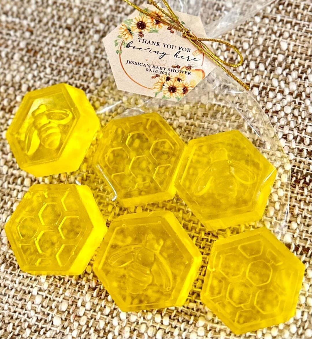 Gold Honey Bee Soaps - Baby Shower Favors, First Birthday, Queen Bridal ...