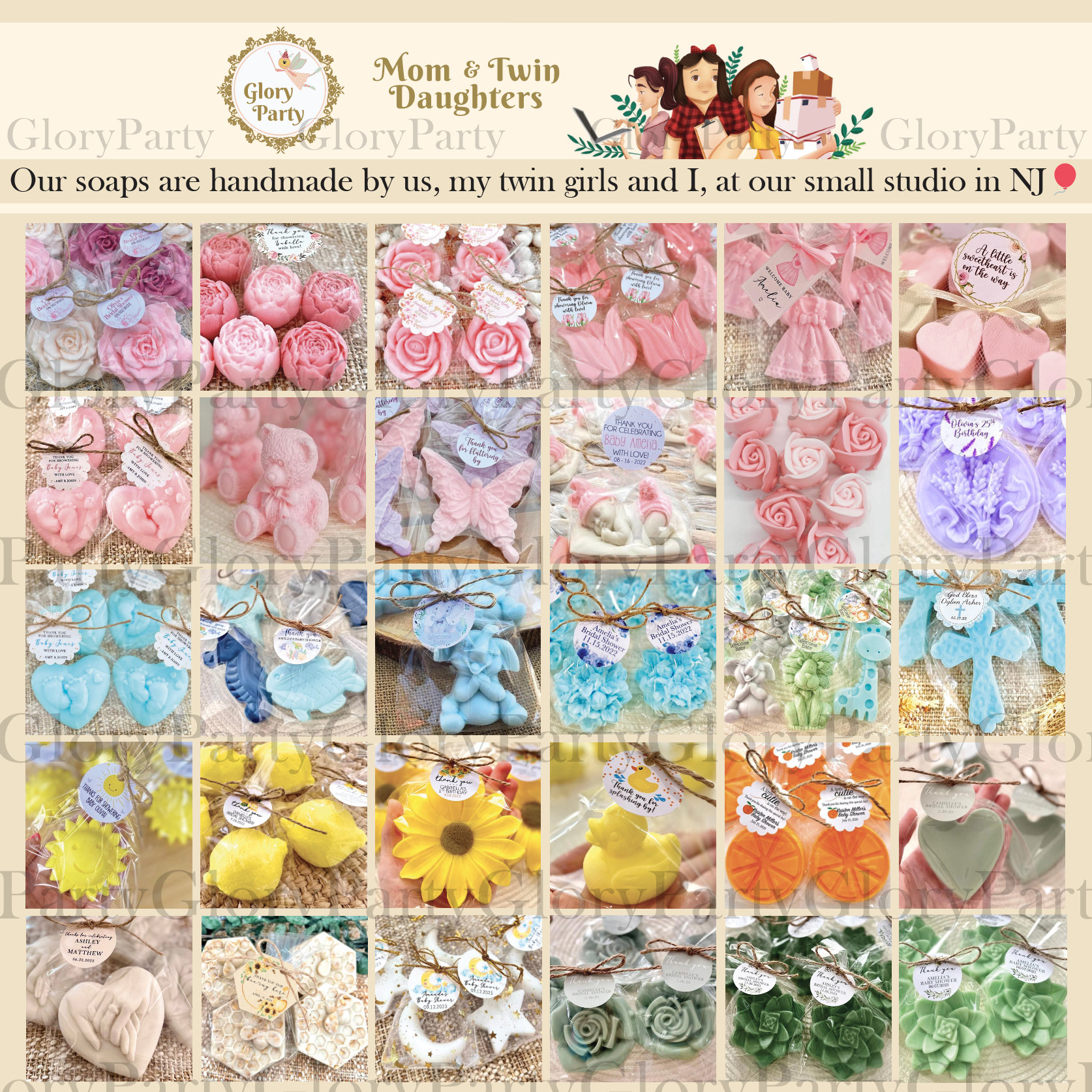 Big Ice Cream Shaped Soaps - She's Been Scooped up Bridal Shower Party ...