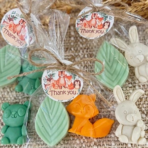 Woodland Animal Soaps - Baby Shower Favors, Boy Girl Fox Bear Rabbit ...