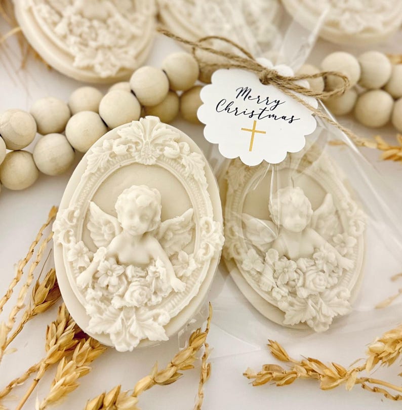 Christmas Angel Honey Oatmeal Soaps - Bulk Holiday Party Guest Gift ...