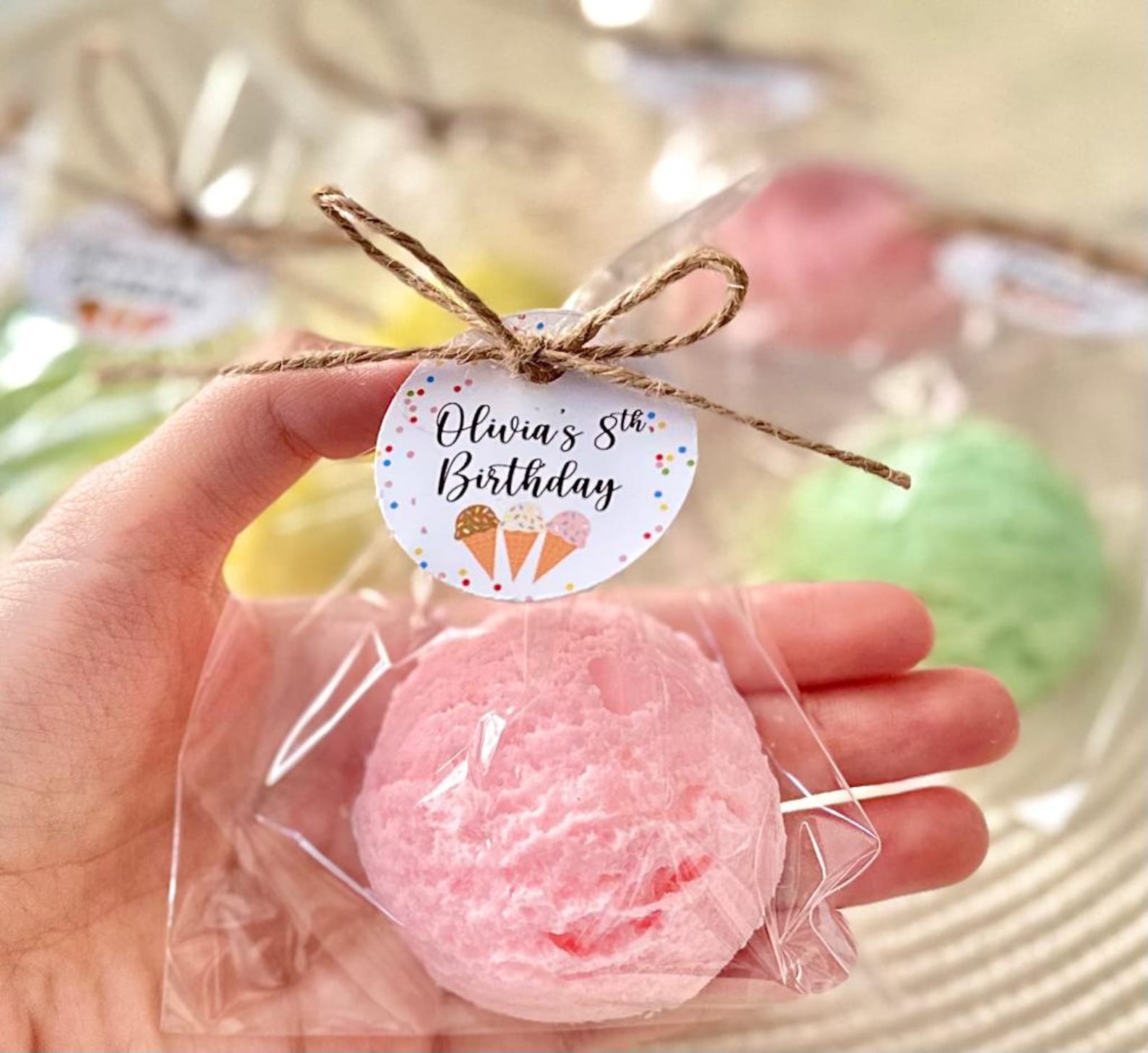 Ice Cream Scoop Shaped SOAP Favors Ice Cream Themed Birthday Party ...