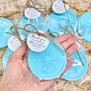 Compass Soap Favors - Travel Party Decor, Adventure Awaits Baby Shower ...