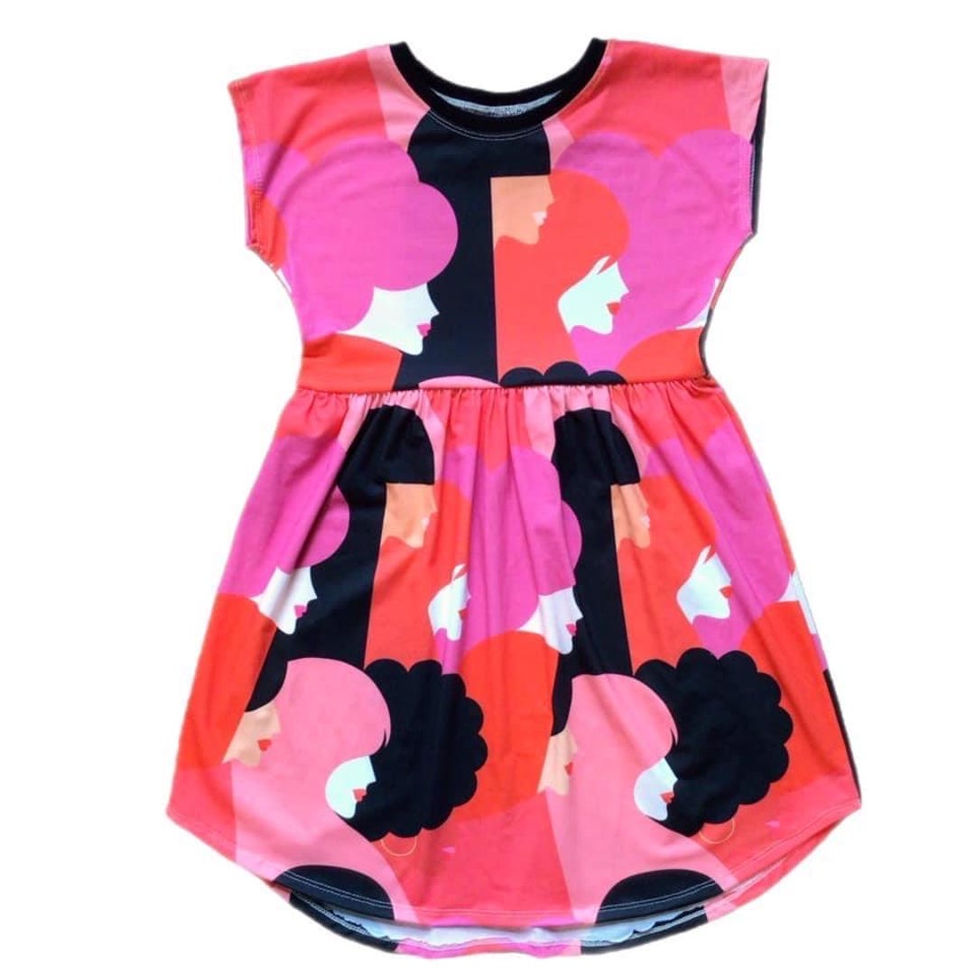 Girls Feminist Dress - Girl Power Dress - Girls Coloful Dress - Women’s ...