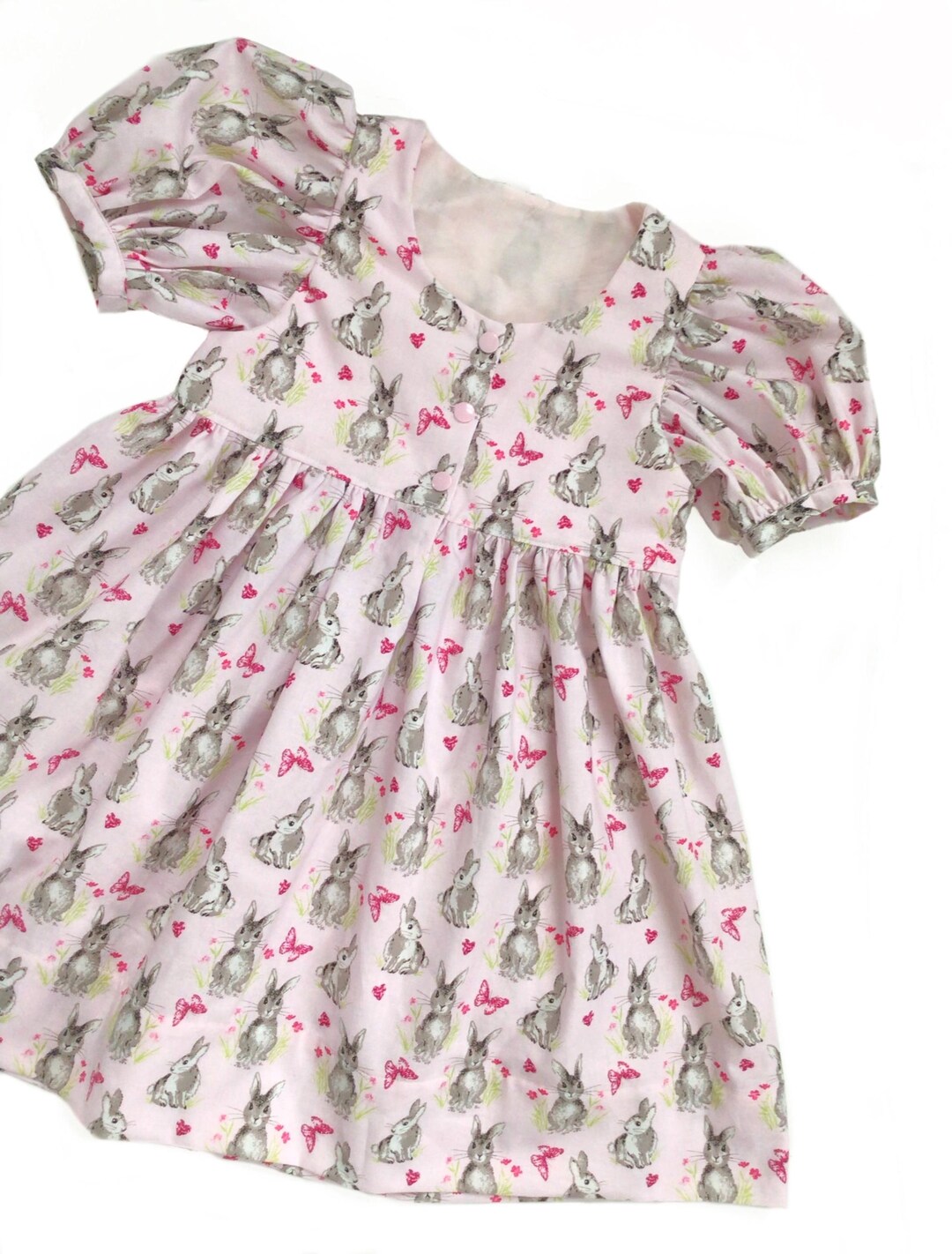 Girls Pink Easter Dress - Easter Bunny Dress - Toddler Easter Outfit ...