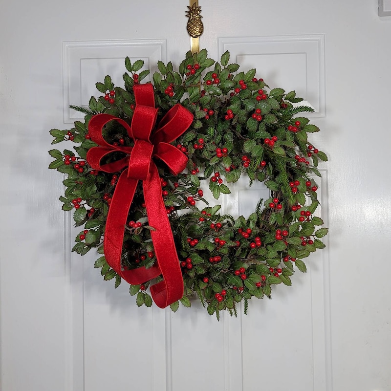 Red Berry Wreath - Etsy